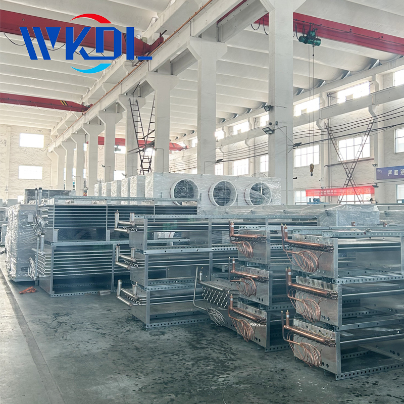 Quick freezing evaporator with stainless steel tubes and aluminum fins ...